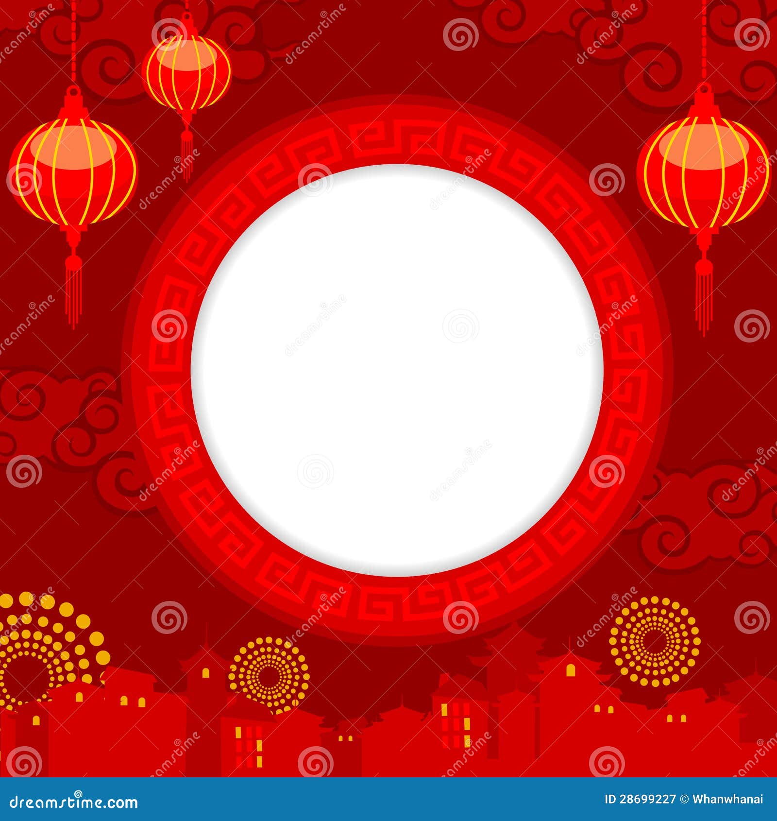 Chinese greeting card stock vector. Illustration of chinese - 28699227