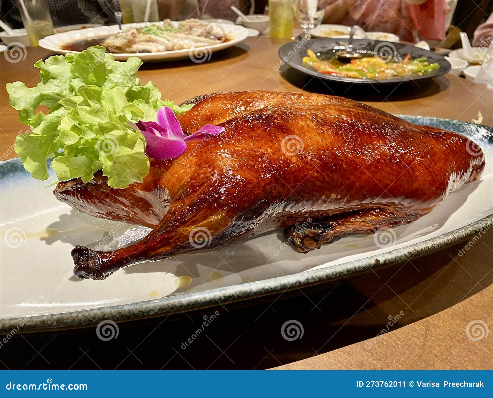 Chinese Grilled duck stock image. Image of brunch, restaurant - 273762011
