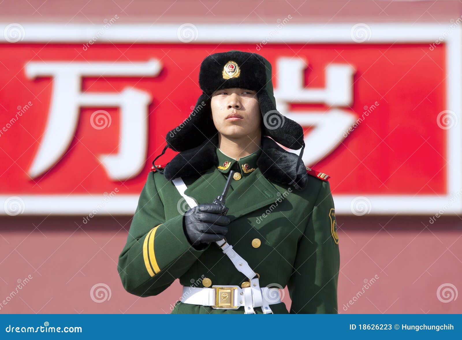 Chinese guard editorial stock photo. Image of closeup - 18626223