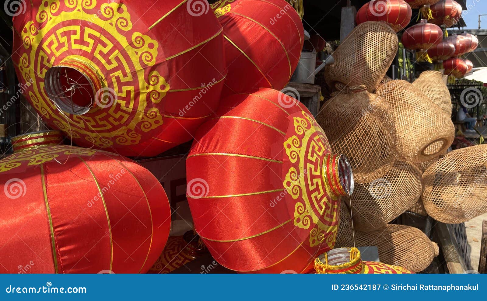Chinese Hanging Decorations on Balcony, Chinese Hanging Stock Image ...
