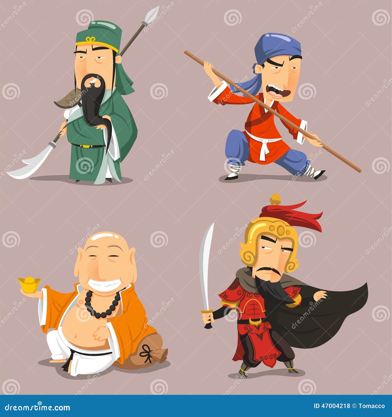 Ancient Chinese Warrior Clipart