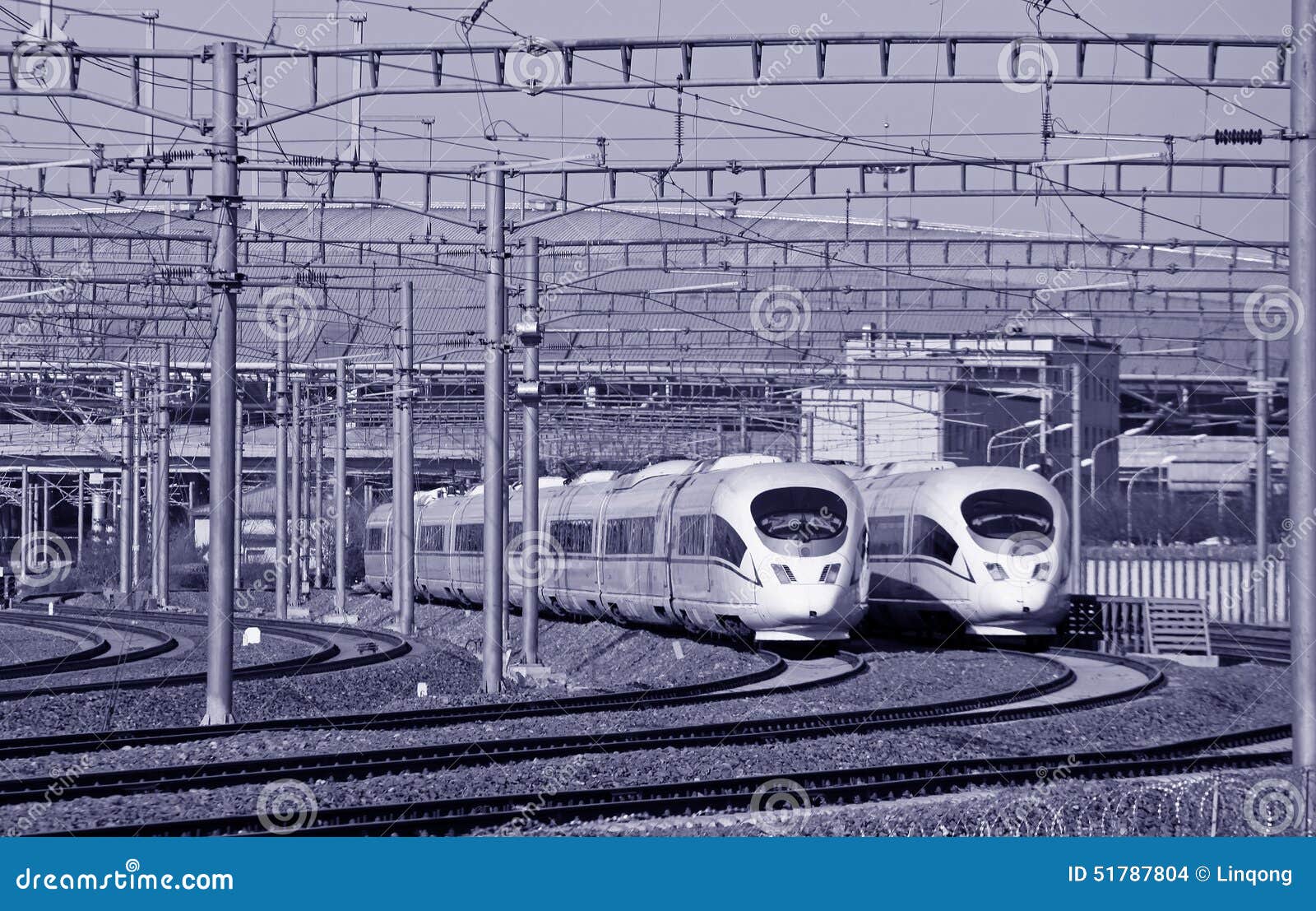 Chinese High-speed Rail stock photo. Image of cable, efficient - 51787804