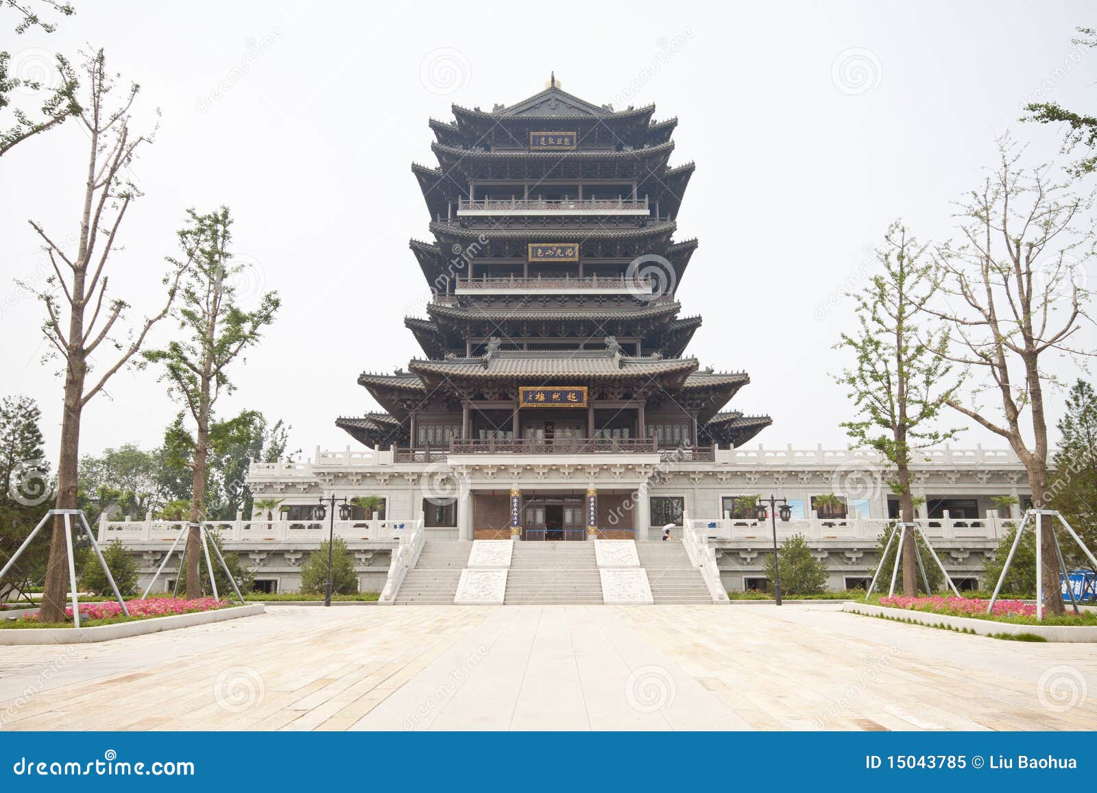 Chinese historic buildings stock image. Image of house - 15043785