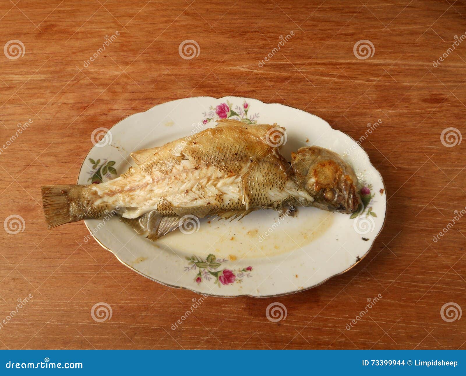 Chinese Homely Cuisine Fried Perch Fish Stock Photo - Image of perca ...