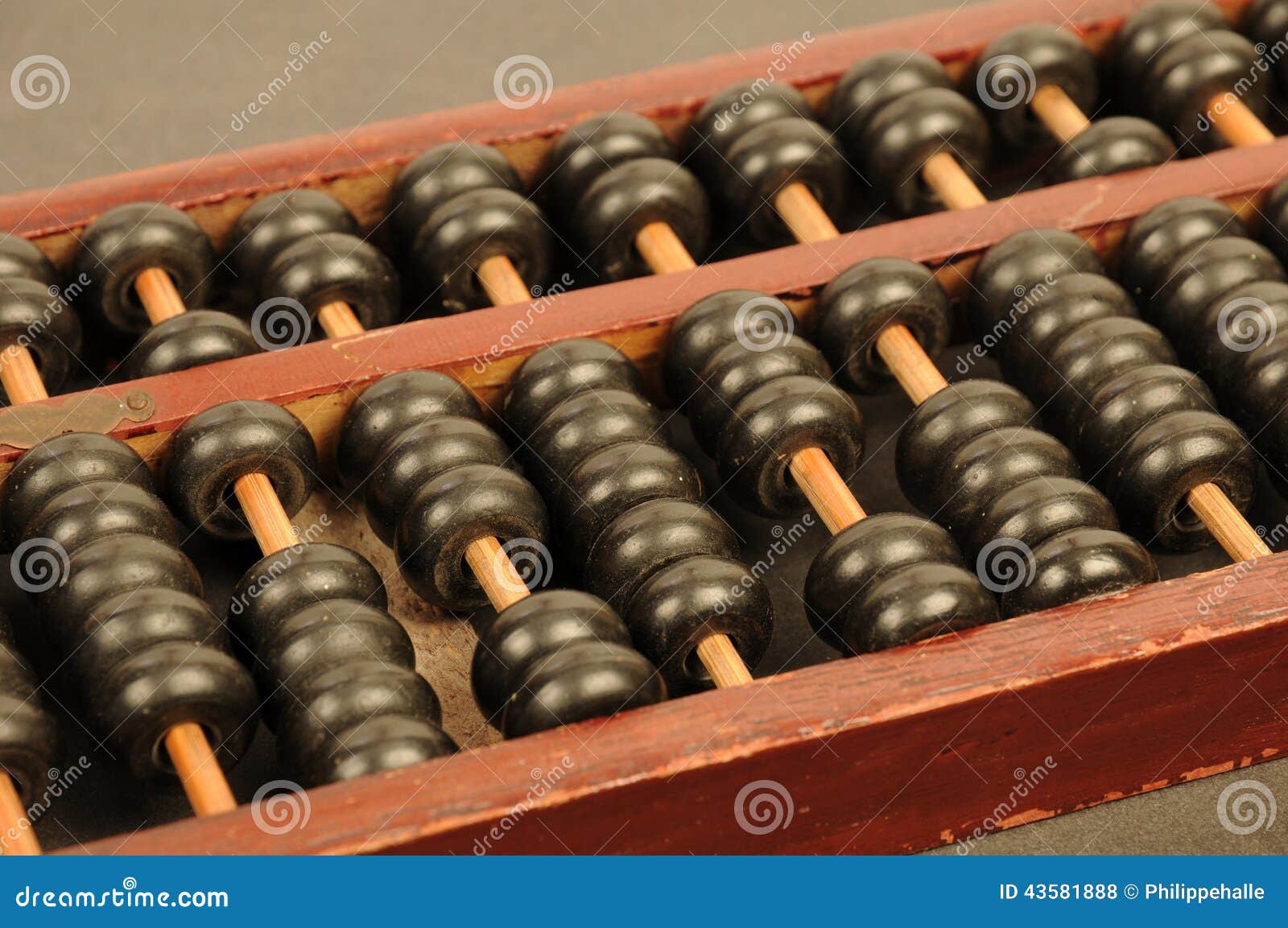 Chinese, Horizontal Picture of an Ancient Chinese Abacus Stock Photo ...