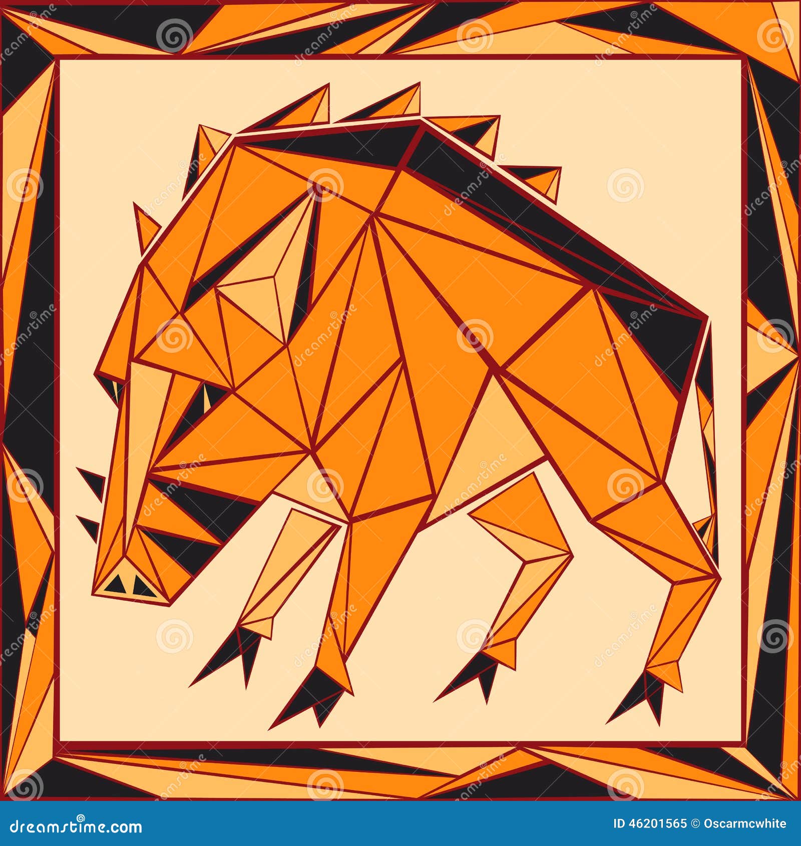 Stylized Stained Glass Cartoon Vector | CartoonDealer.com #62566511