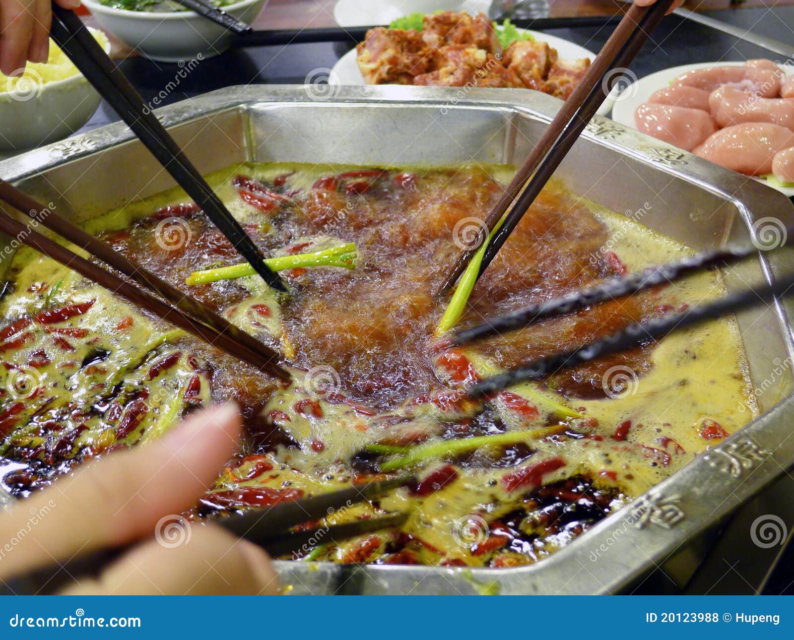 Chinese hot pot stock photo. Image of china, hotpot, chafing - 20123988