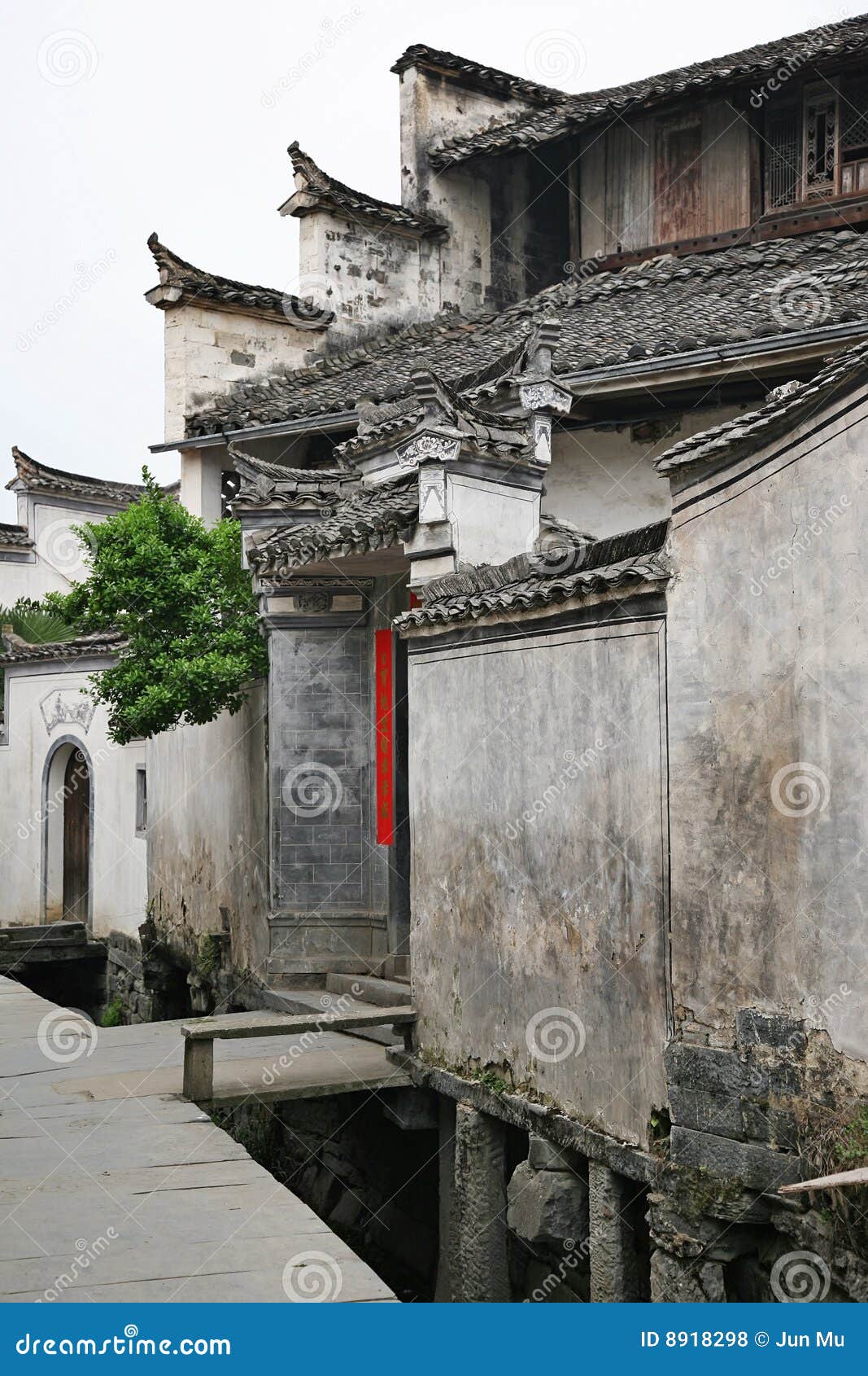 Chinese house stock photo. Image of watercourse, hill - 8918298