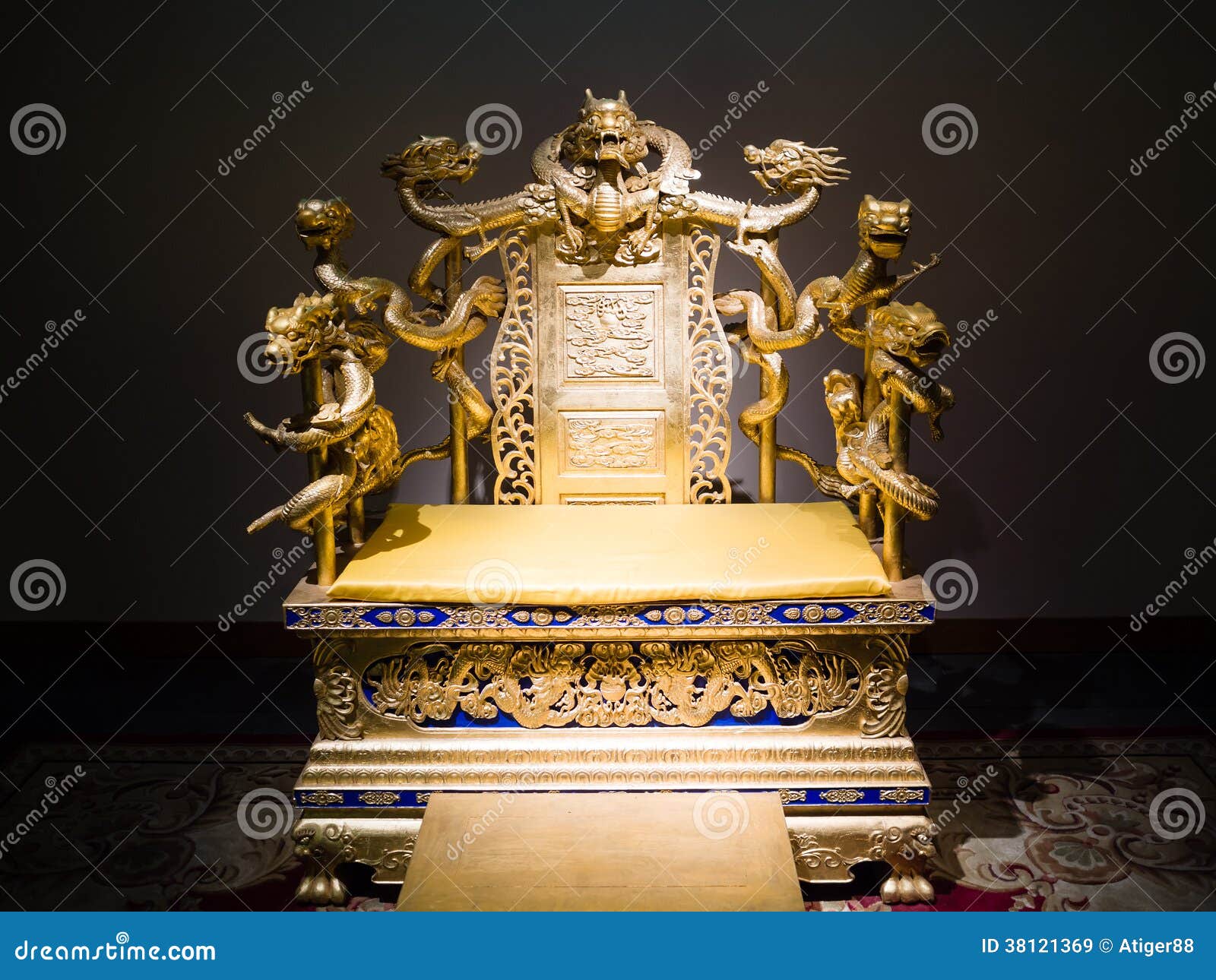 Chinese Imperial throne stock image. Image of retro, render - 38121369