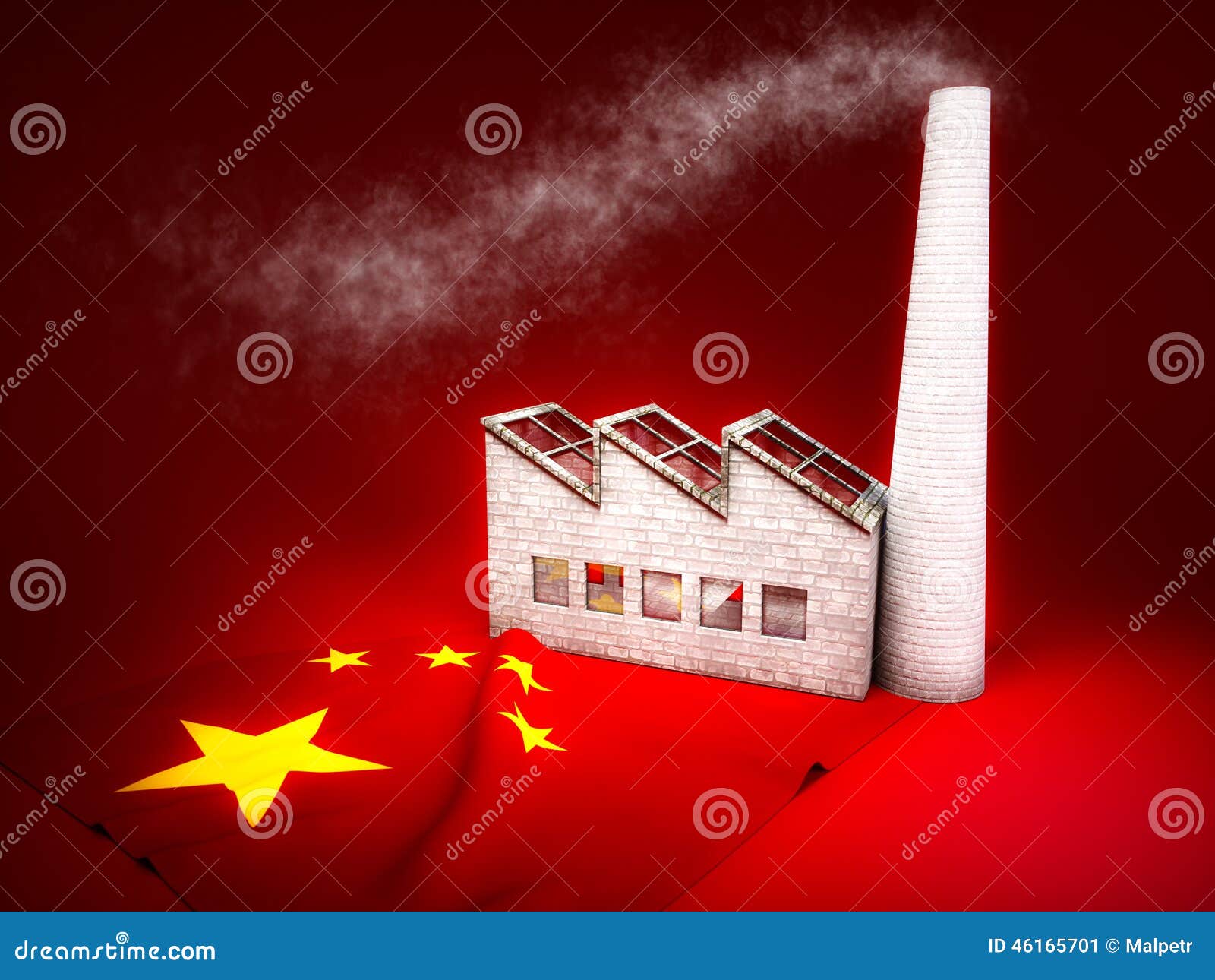 Chinese Industry Development Stock Illustration - Illustration of ...