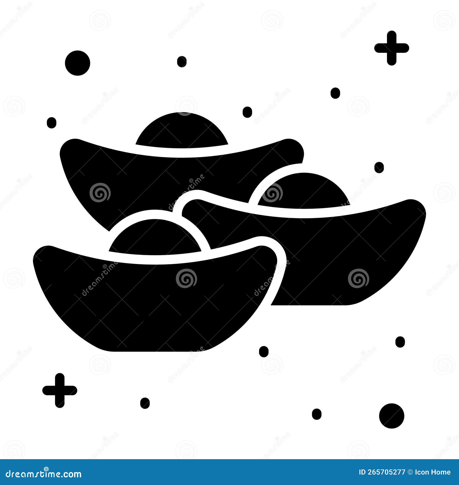 Chinese Ingots Vector Design in Modern Style Stock Vector ...