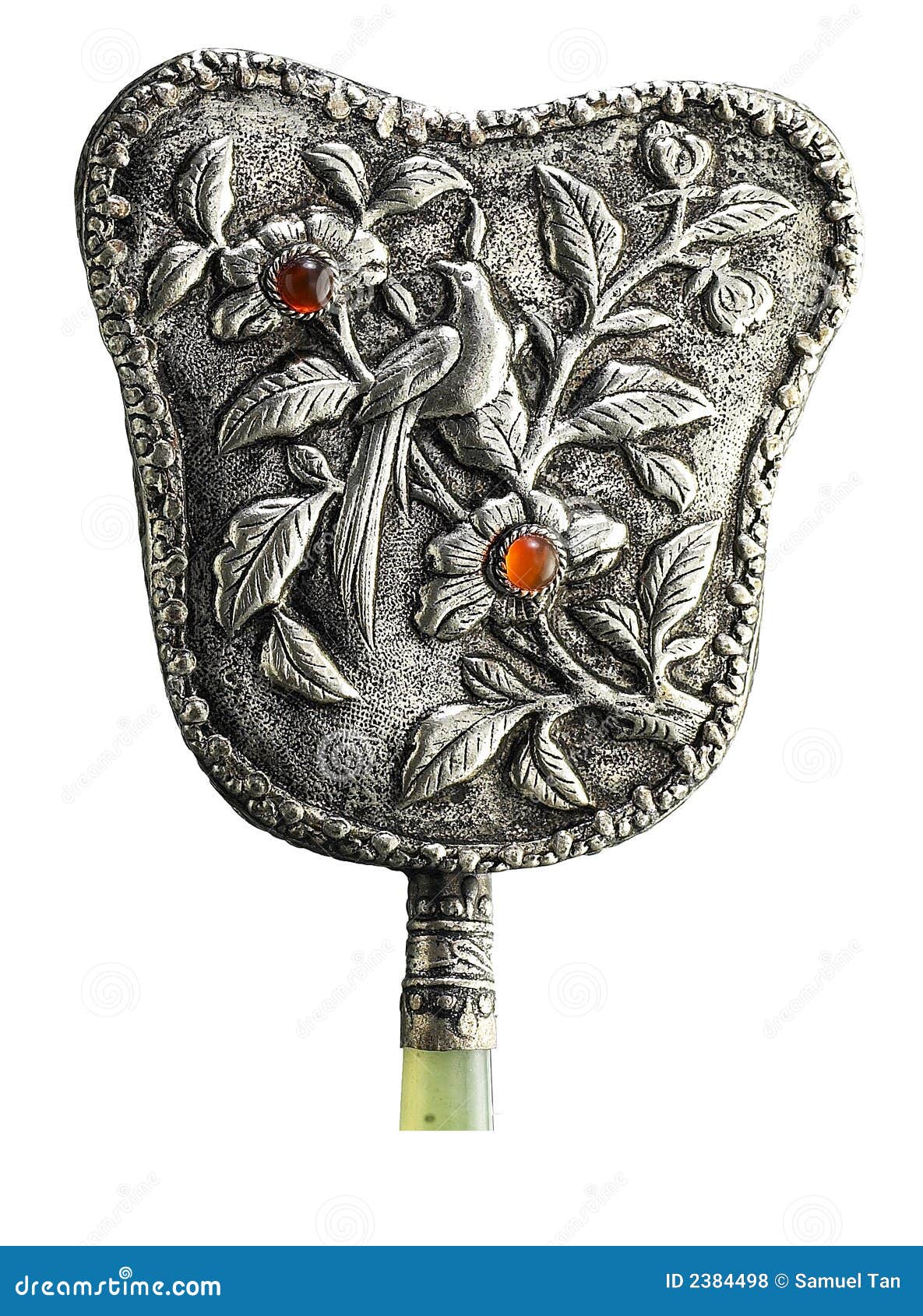 Chinese Iron Fan stock photo. Image of stone, shinny, gold - 2384498