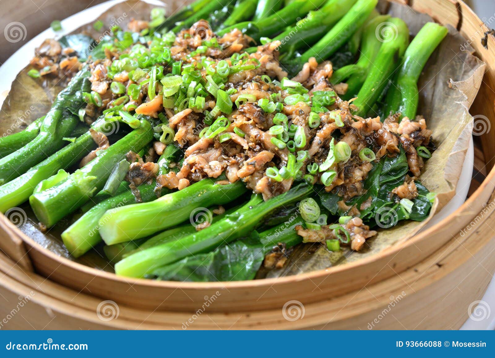 Chinese kale vegetable stock photo. Image of rice, shallow - 93666088