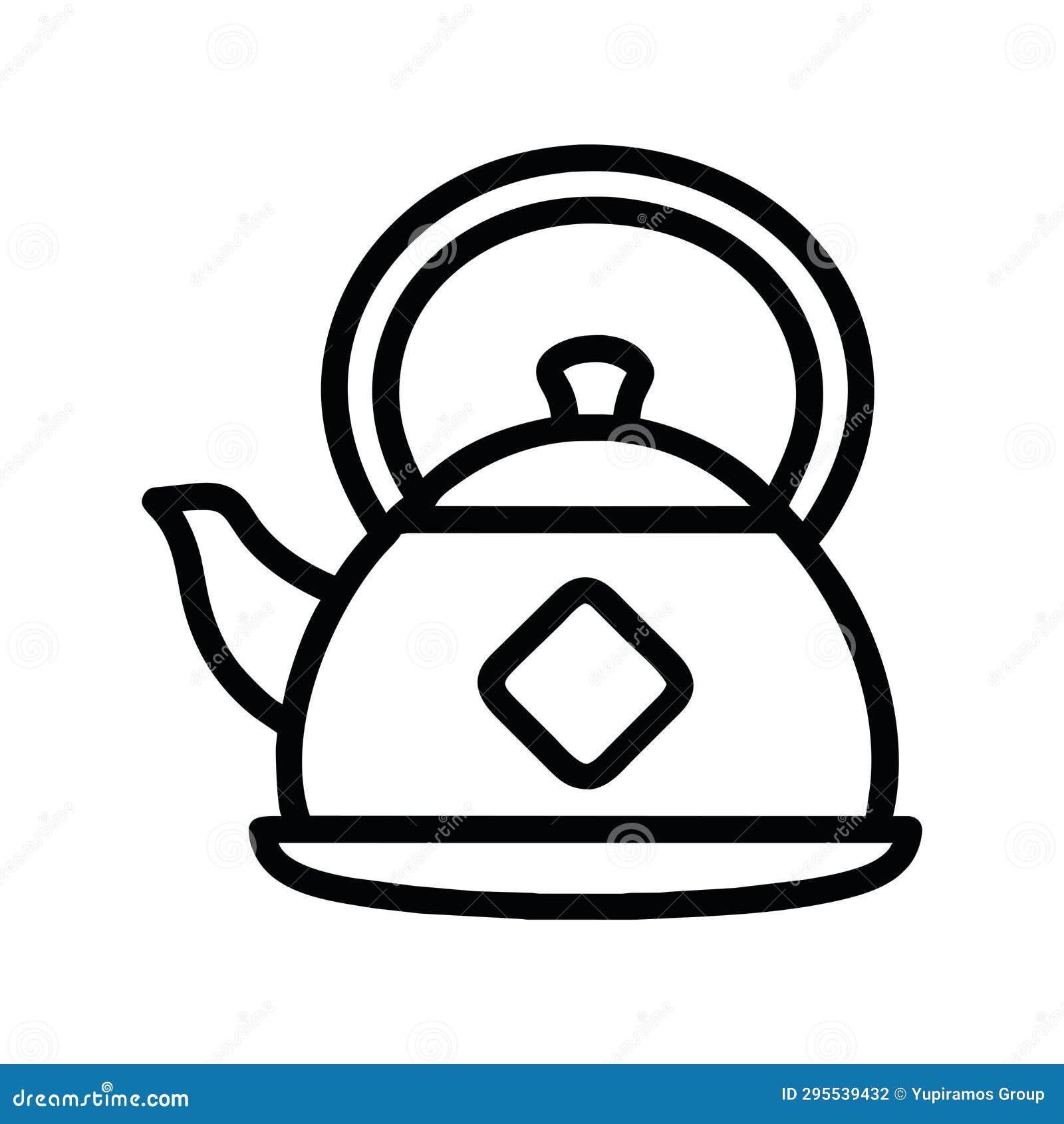 Chinese kettle icon stock vector. Illustration of teapot - 295539432