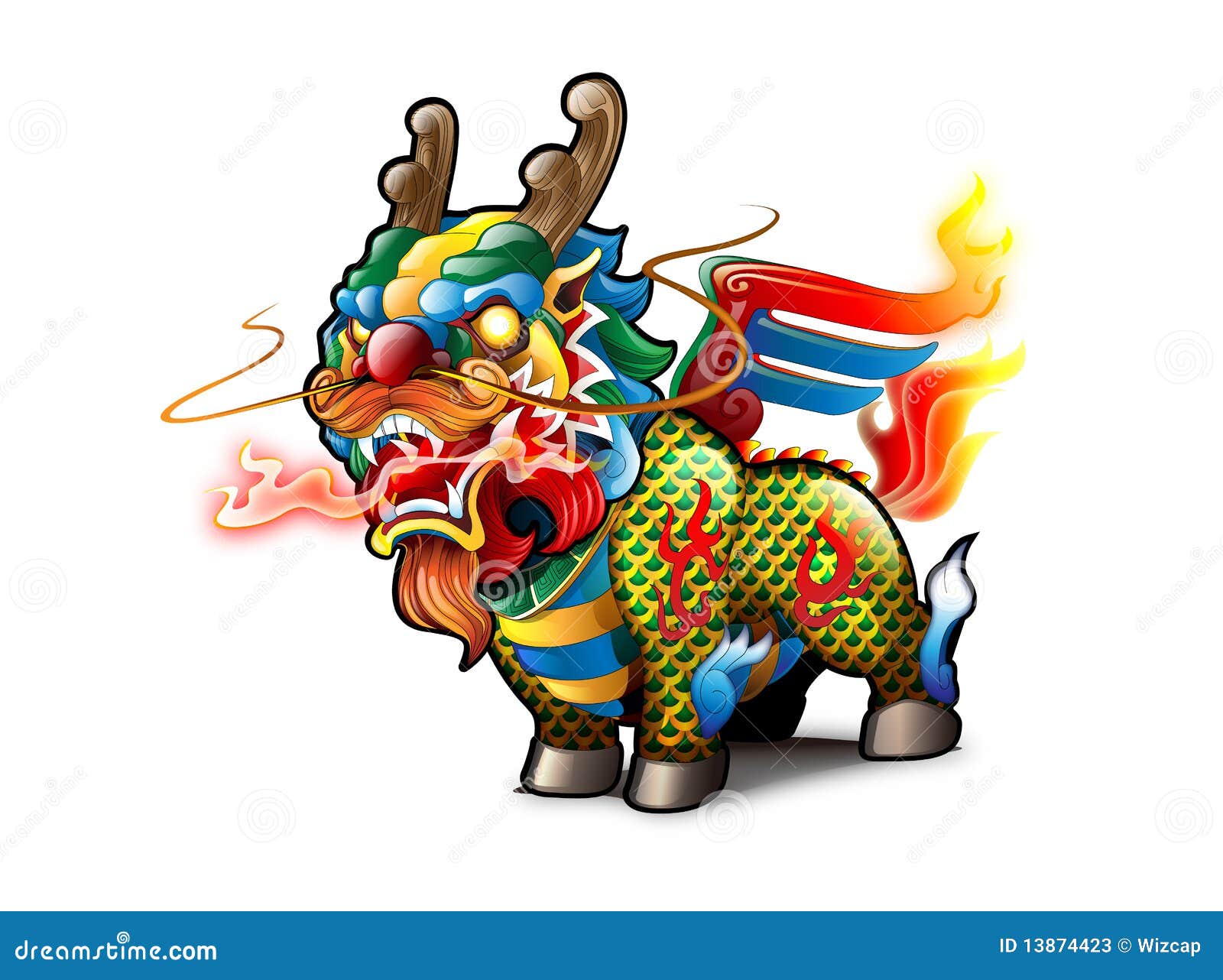 Chinese Kirin Stock Photos - Image: 13874423