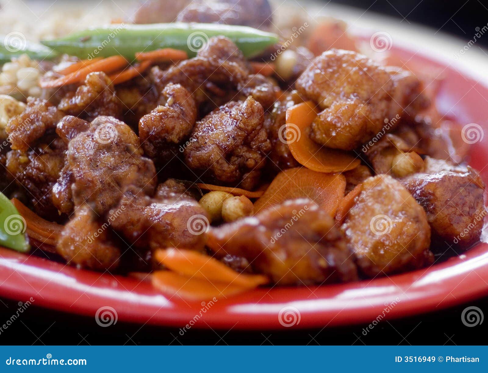 Chinese Kung Pao Chicken stock image. Image of thai, noodles - 3516949