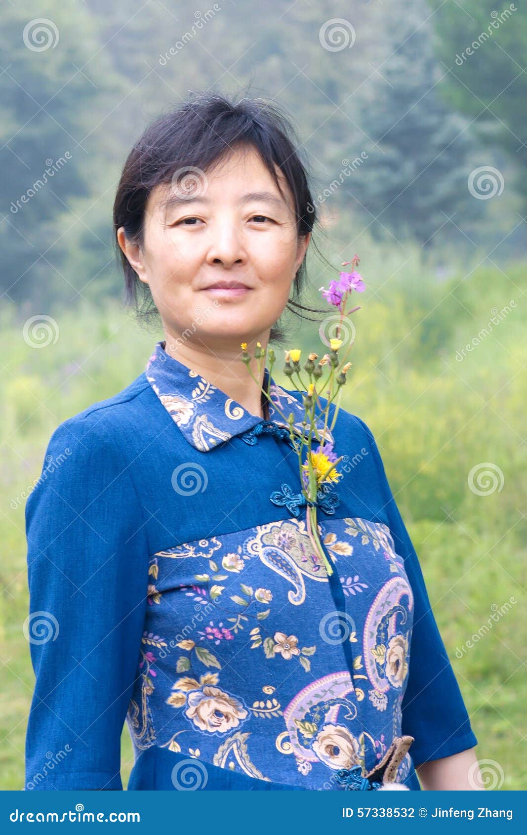 Chinese Lady stock photo. Image of close, flower, beautiful - 57338532