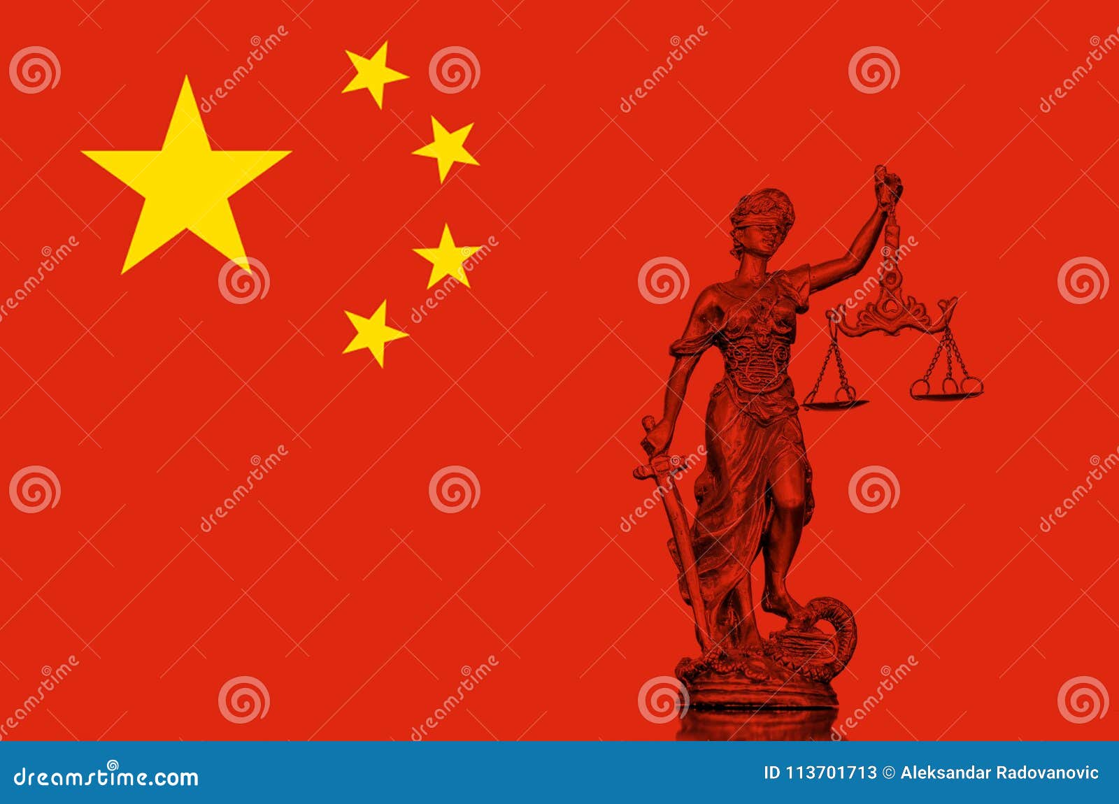 Chinese Lady Justice stock image. Image of judicial - 113701713
