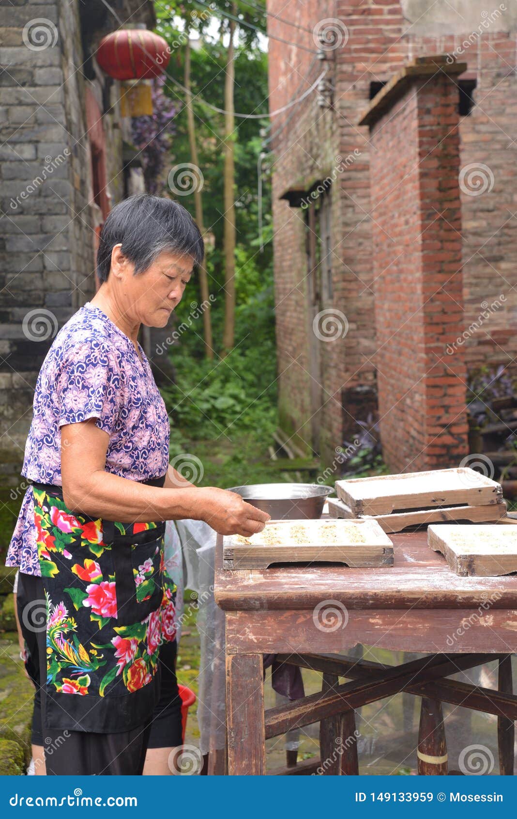 Chinese Lady Rural Life Style Editorial Stock Image - Image of rustic ...