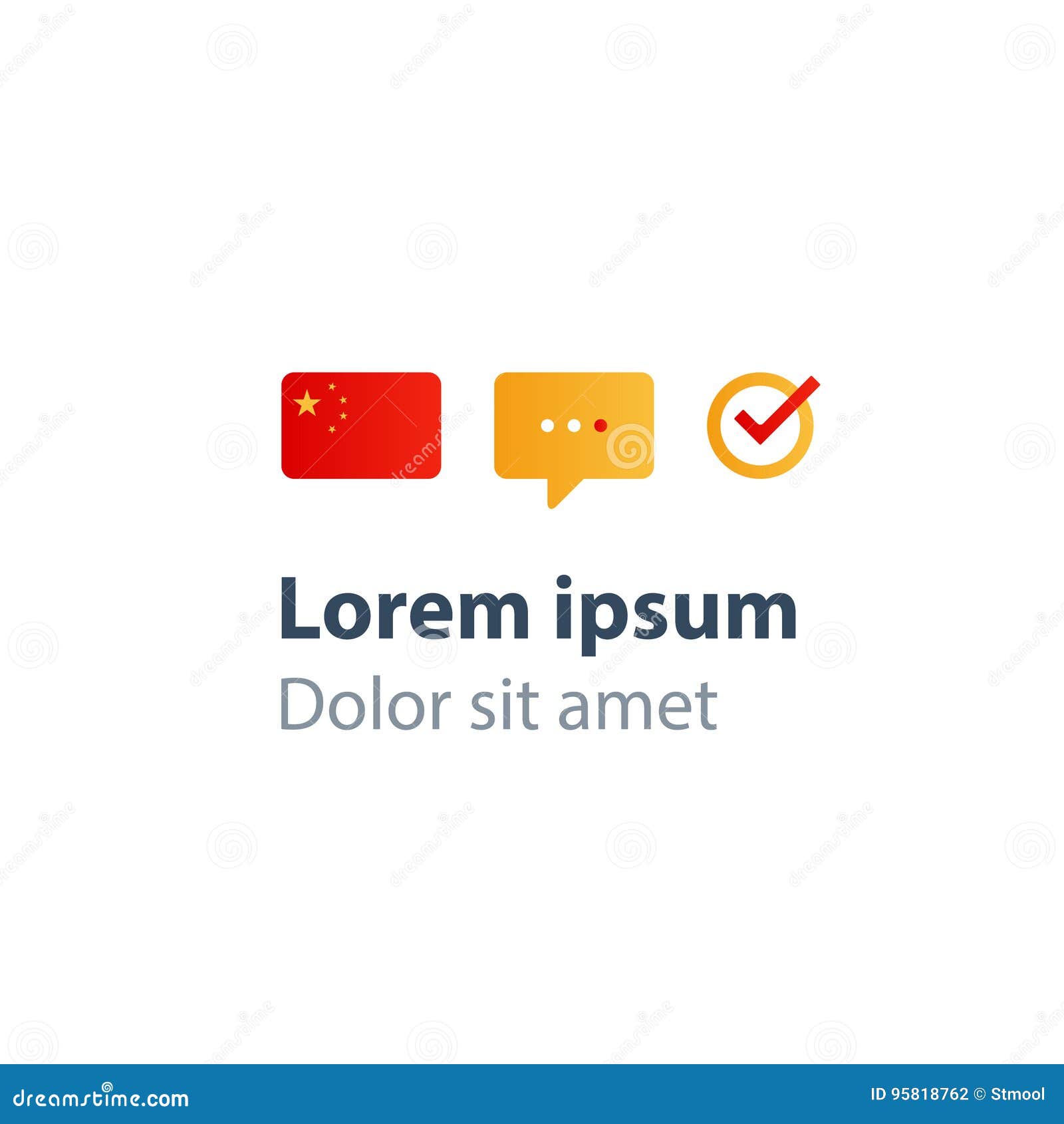 Chinese Language Courses Advertising Concept. Fluent Speaking Foreign ...