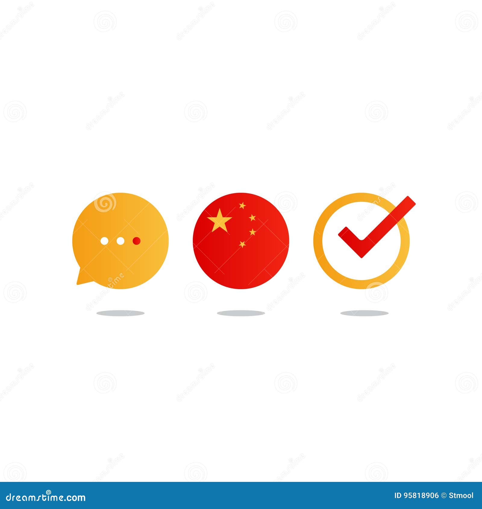 Chinese Language Courses Advertising Concept. Fluent Speaking Foreign ...