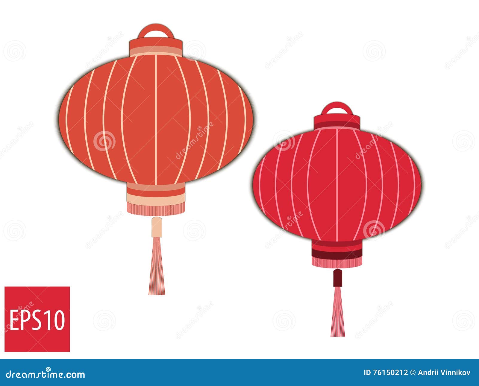 Chinese Lantern. Oriental Paper Lantern. Vector. Stock Vector ...