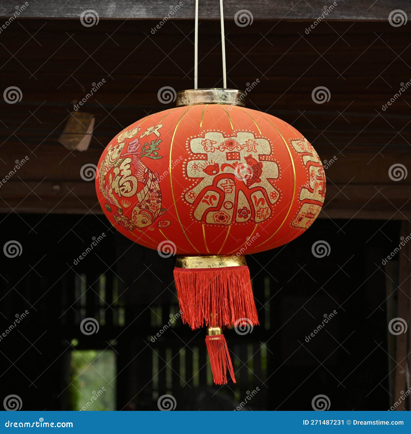 Chinese Lanterns that Don T Light Up in Thailand Stock Image - Image of ...