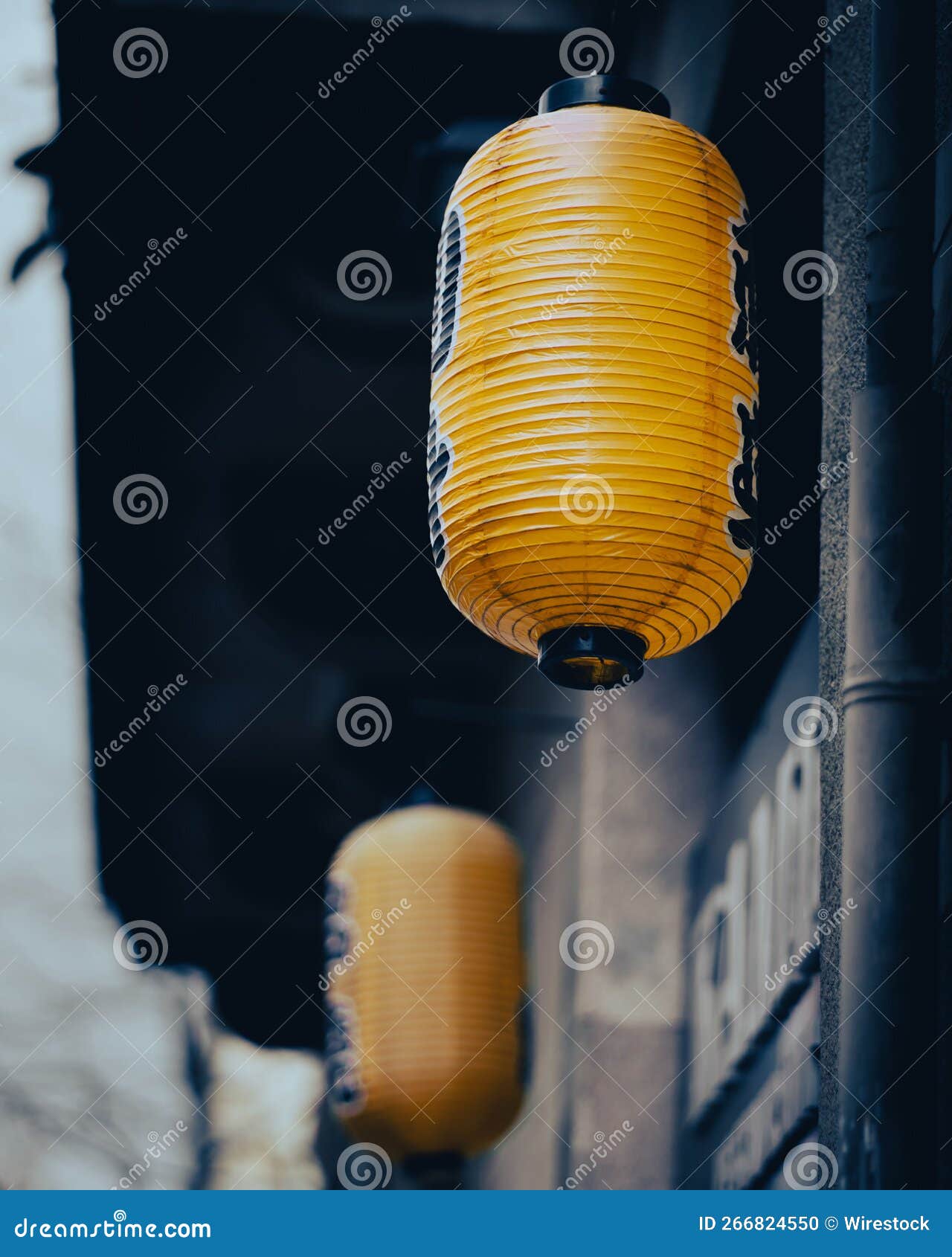 Chinese laterns in Yellow stock illustration. Illustration of liquid ...