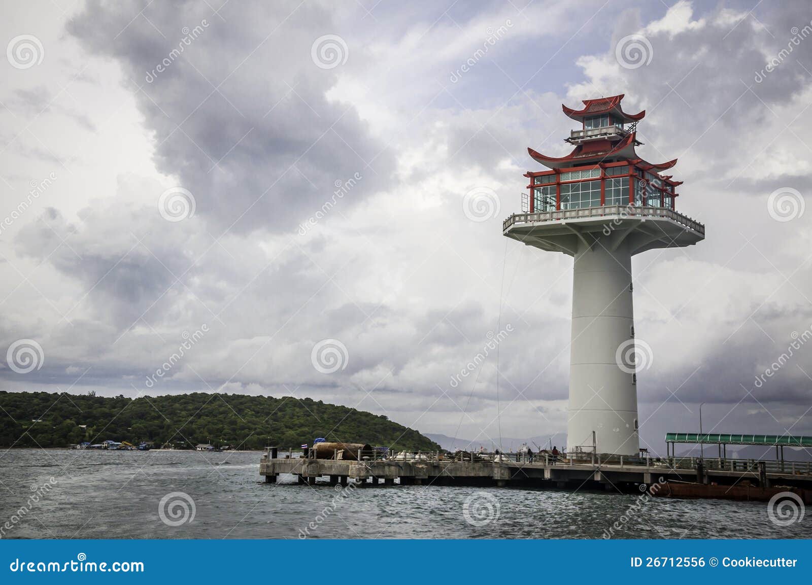 Chinese lighthouse stock photo. Image of peace, marine - 26712556
