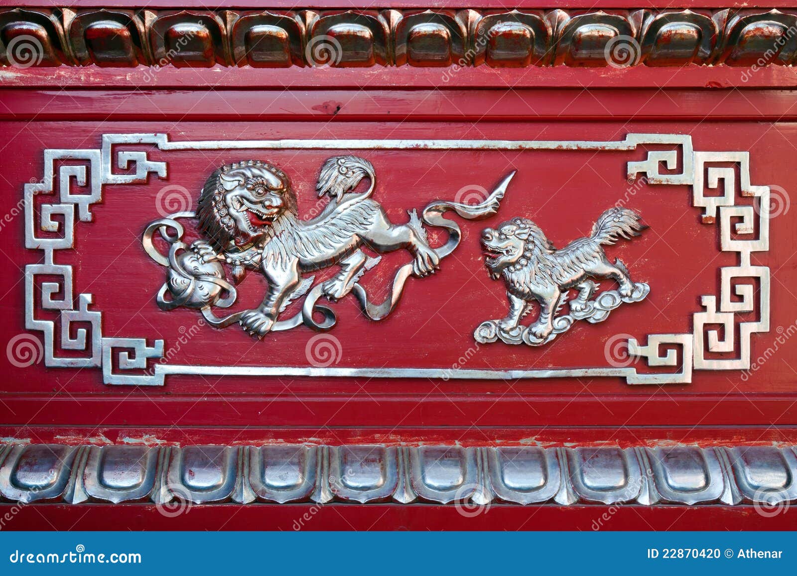 Chinese lion pattern stock photo. Image of frame, decorative - 22870420