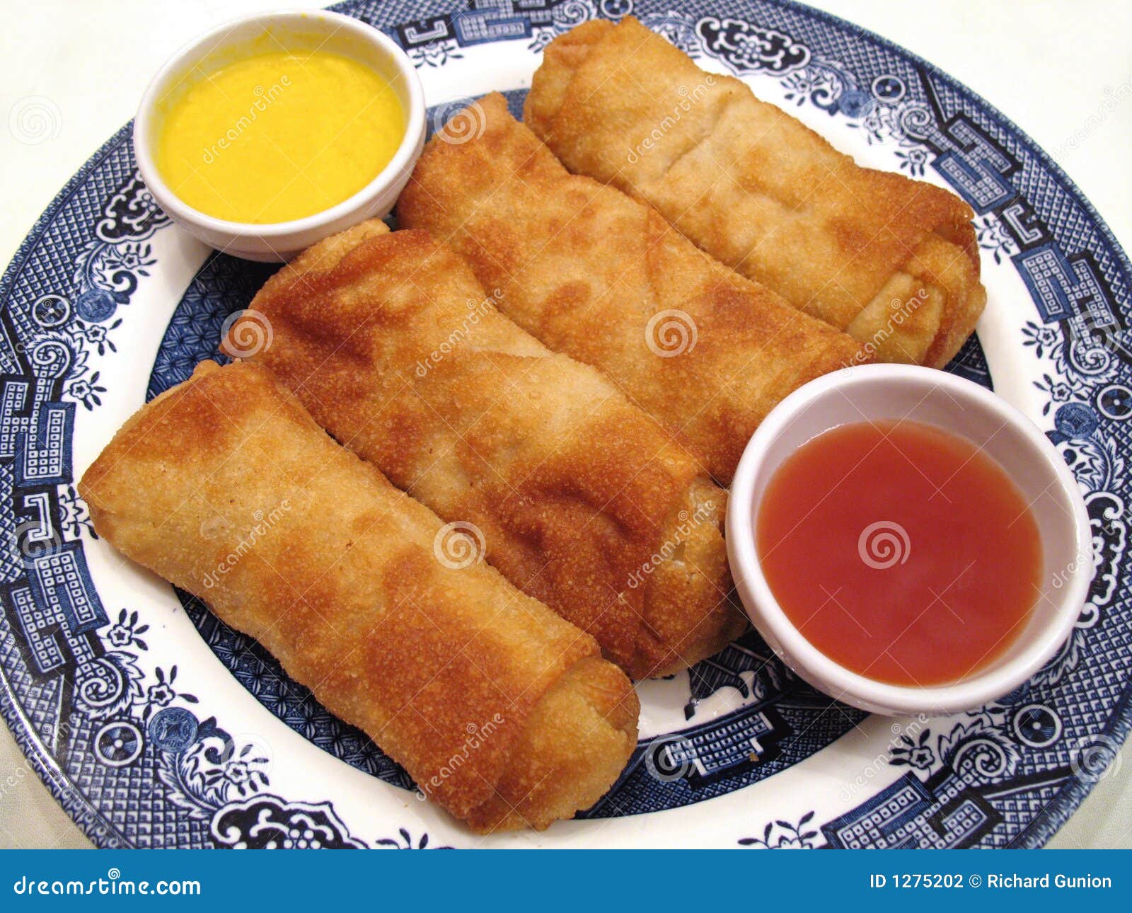 Chinese Loempia's stock foto. Image of chinees, mosterd - 1275202