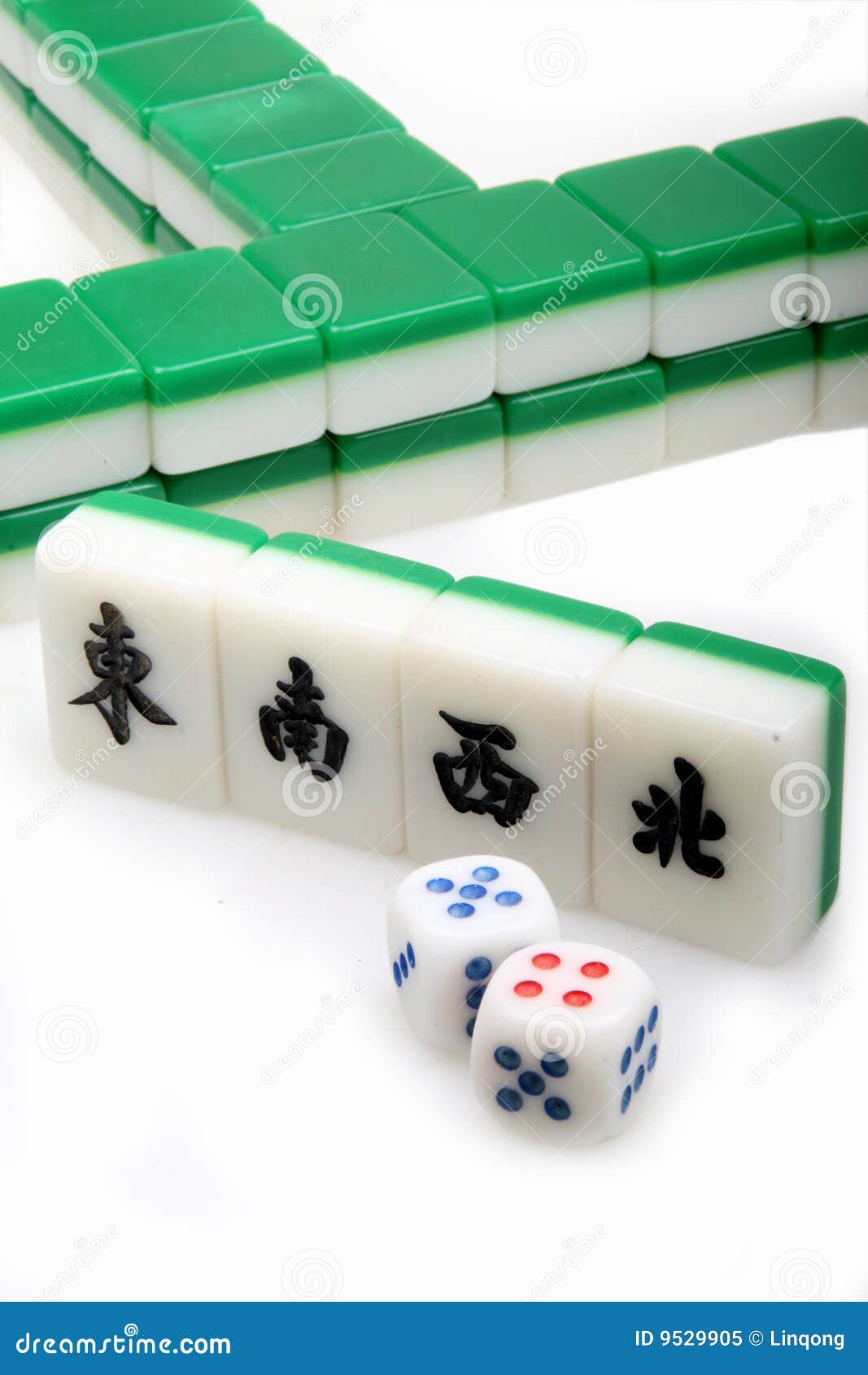 Chinese Mah-Jong stock image. Image of east, china, luck - 9529905