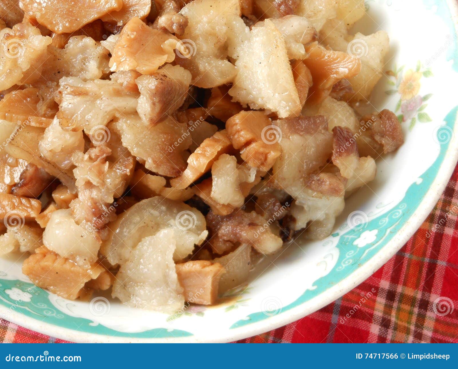 Chinese Main Course Braised Pickled Turnip with Pork Stock Photo ...