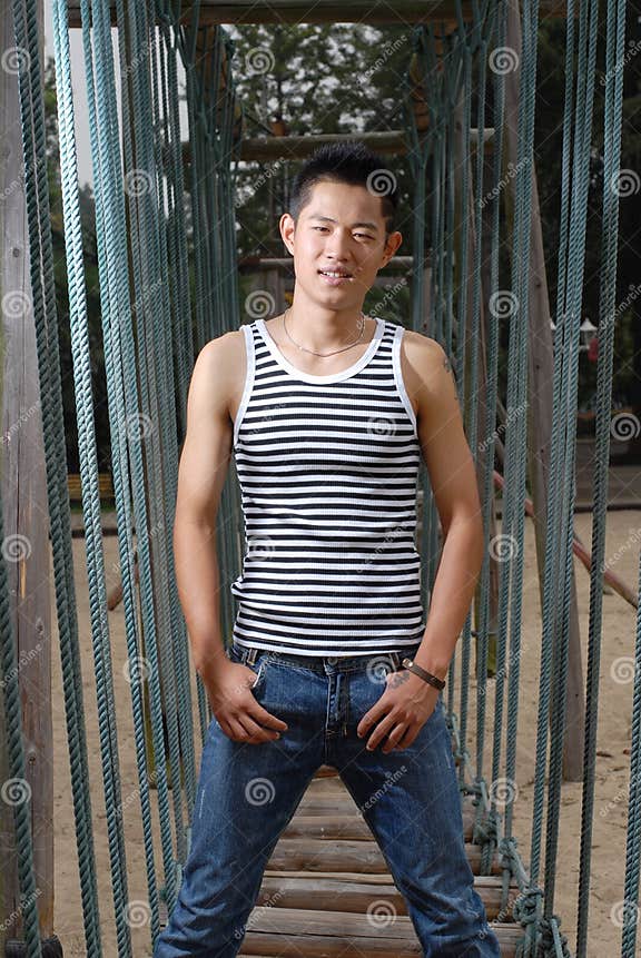Chinese male model stock image. Image of black, youth - 9827711