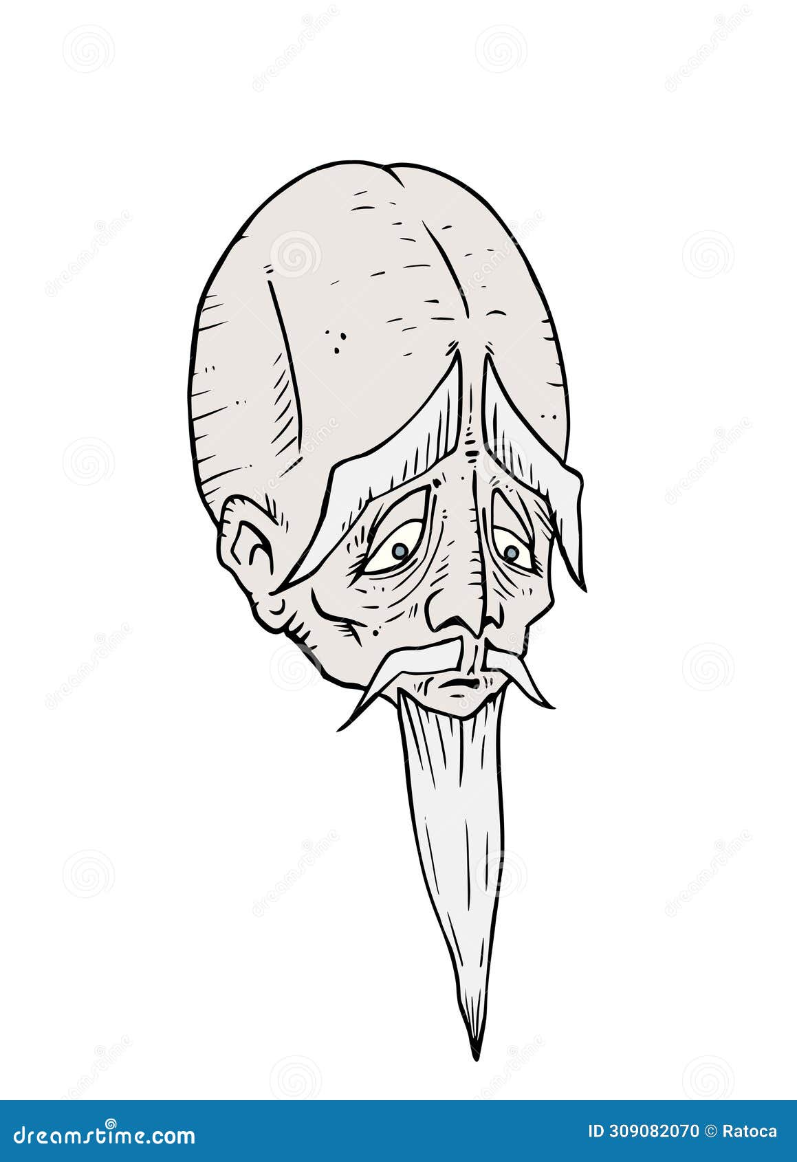 Chinese man head stock vector. Illustration of head - 309082070