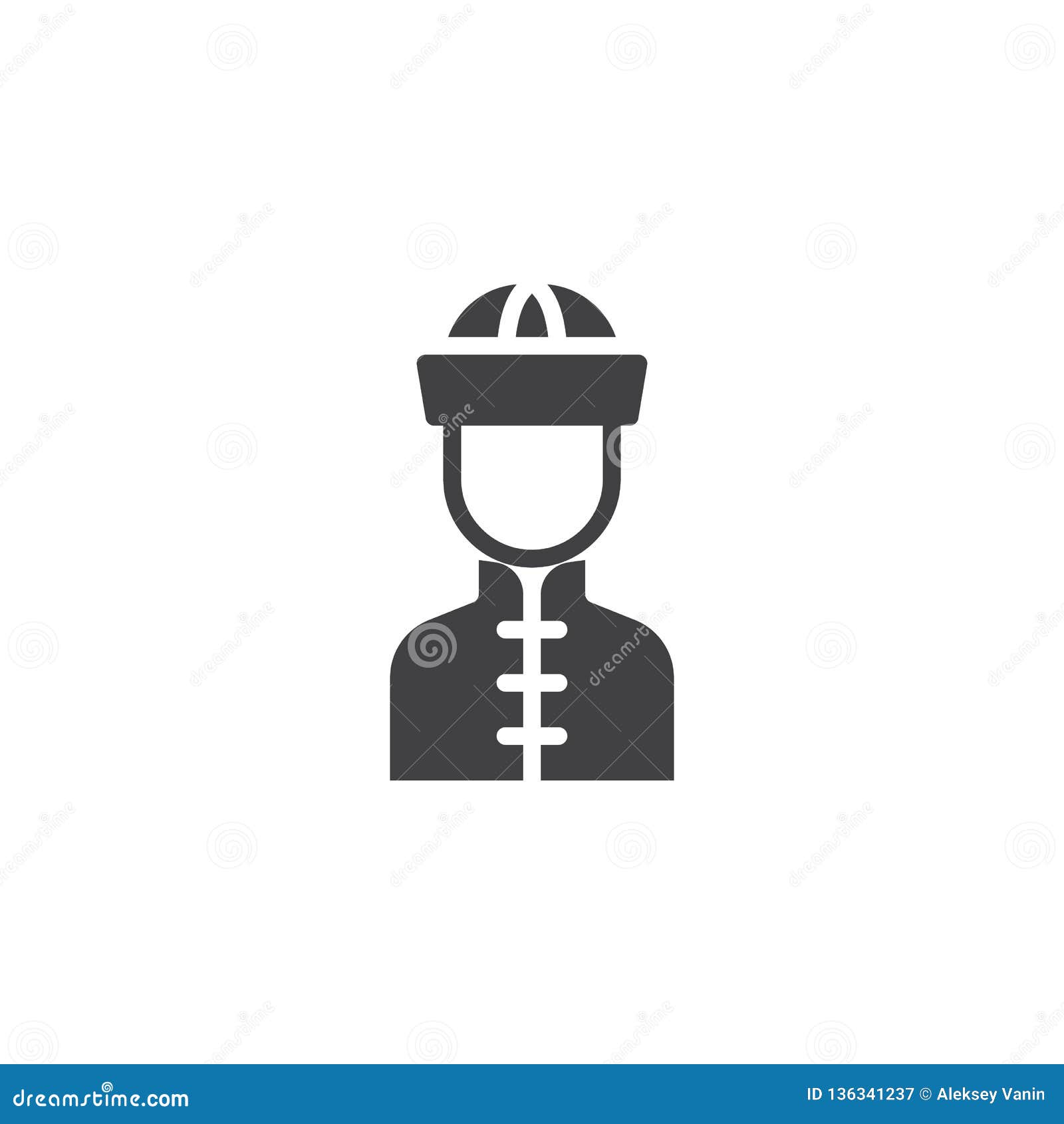 Chinese man vector icon stock vector. Illustration of asian - 136341237
