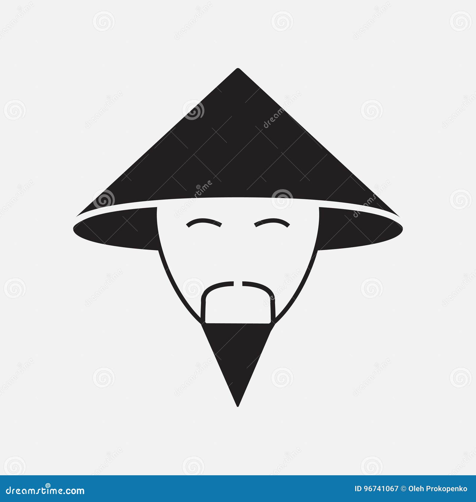 Chinese Man. Vector Illustration Stock Vector - Illustration of face ...
