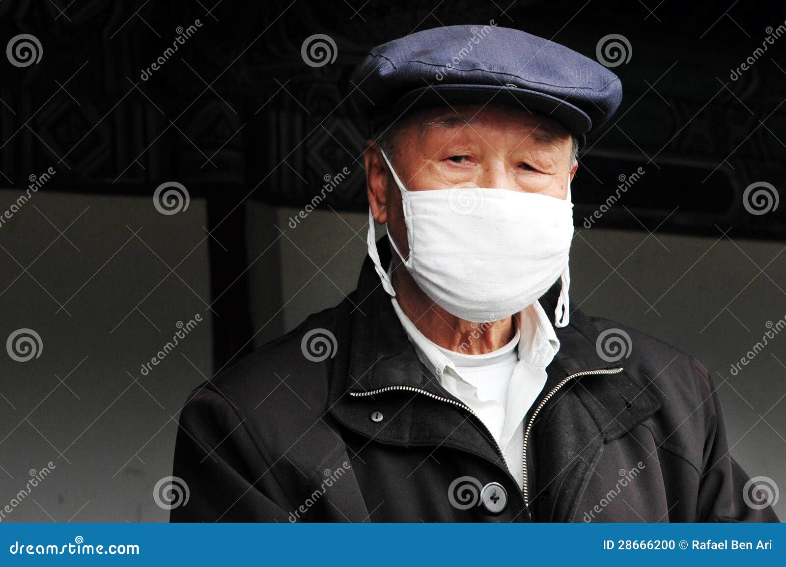 Chinese Man Wear Surgical Masks Editorial Image - Image of asthma ...
