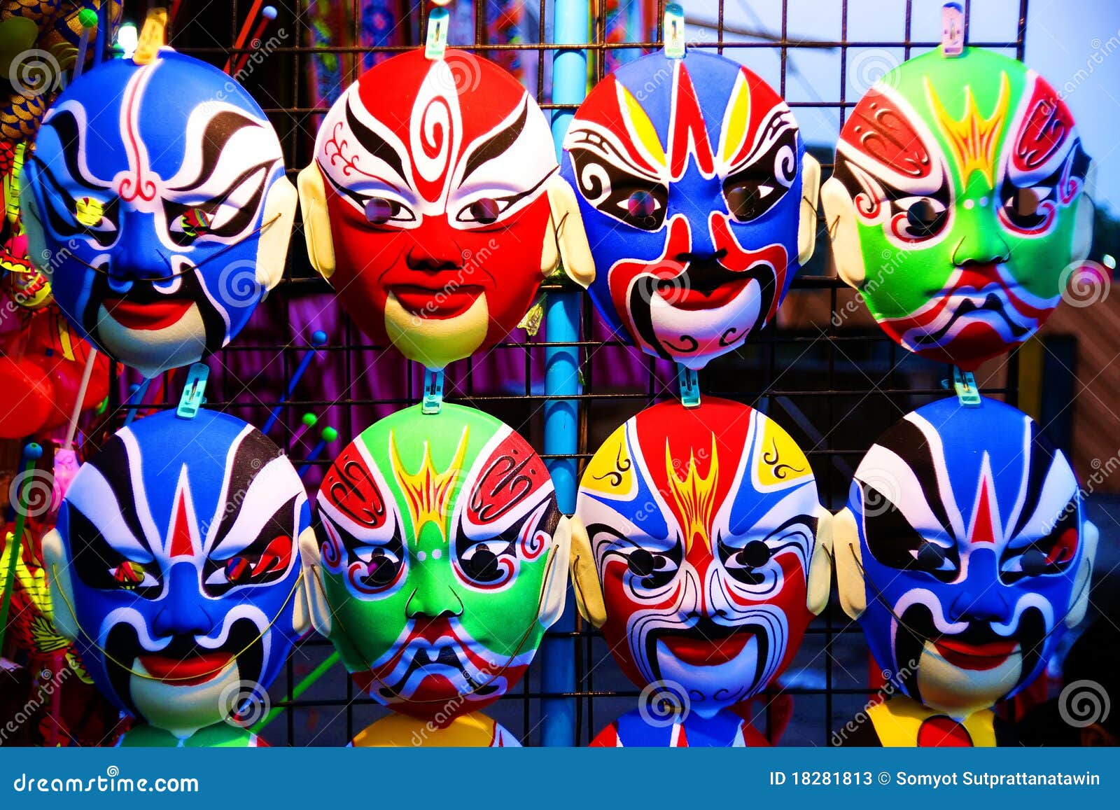 Chinese mask stock image. Image of colors, artist, paint - 18281813