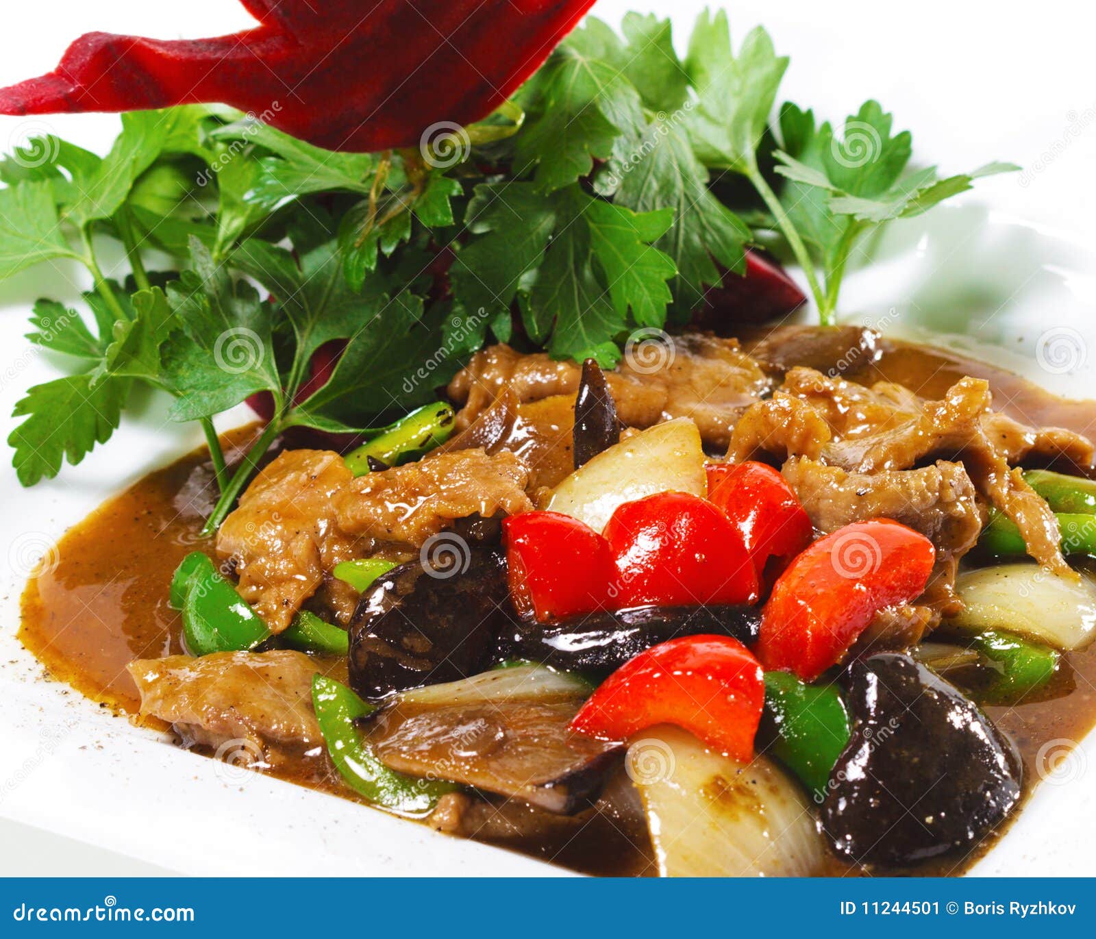 Chinese - Meat With Black Fungus Stock Photo | CartoonDealer.com #9856416