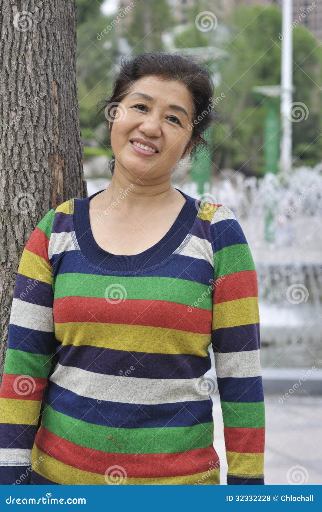 Chinese middle-aged woman stock photo. Image of healthy - 32332228