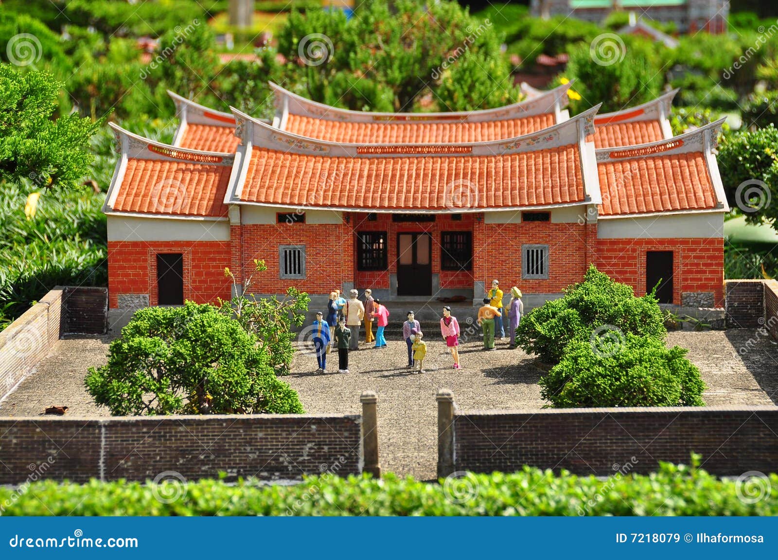 Chinese miniature house stock image. Image of architecture - 7218079