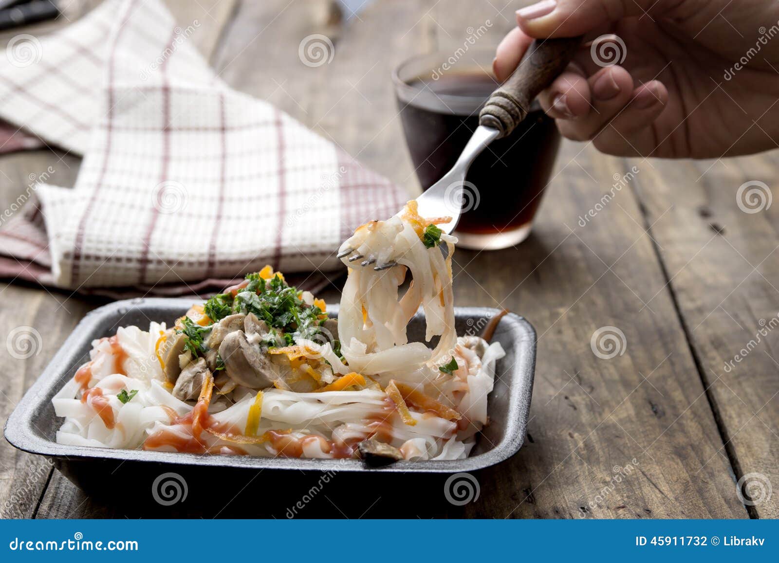 Chinese Mix Vegetables and Rice Noodles Stock Photo - Image of food ...