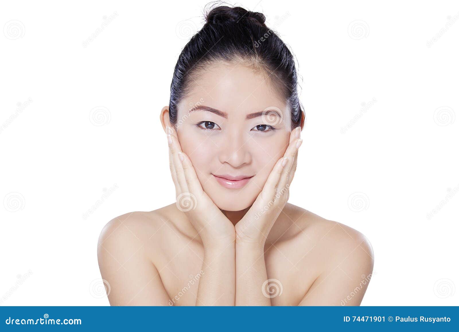 Chinese Model with Fresh Skin Face Stock Image - Image of clean, female ...