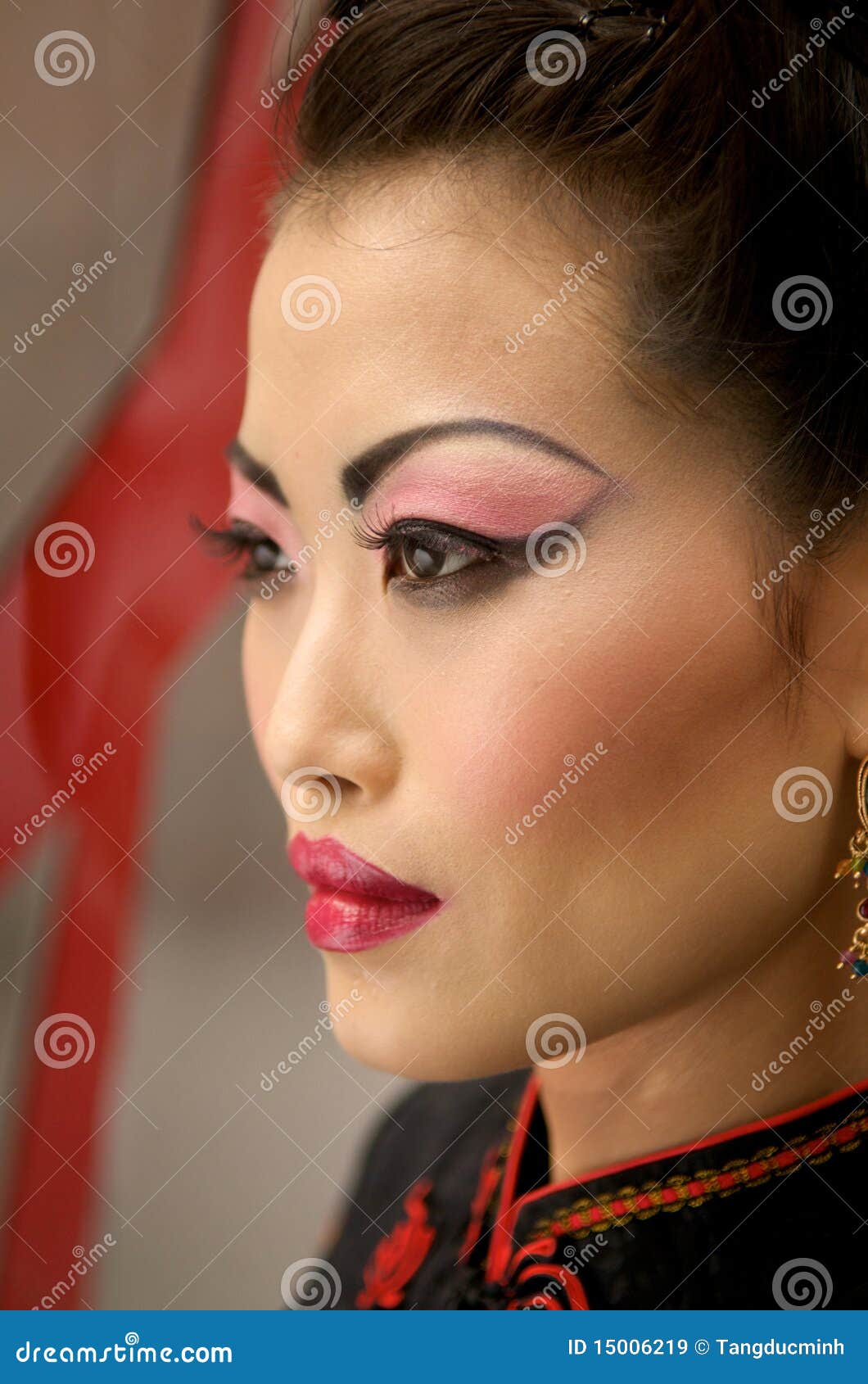 Chinese Model Portrait stock image. Image of oriental - 15006219
