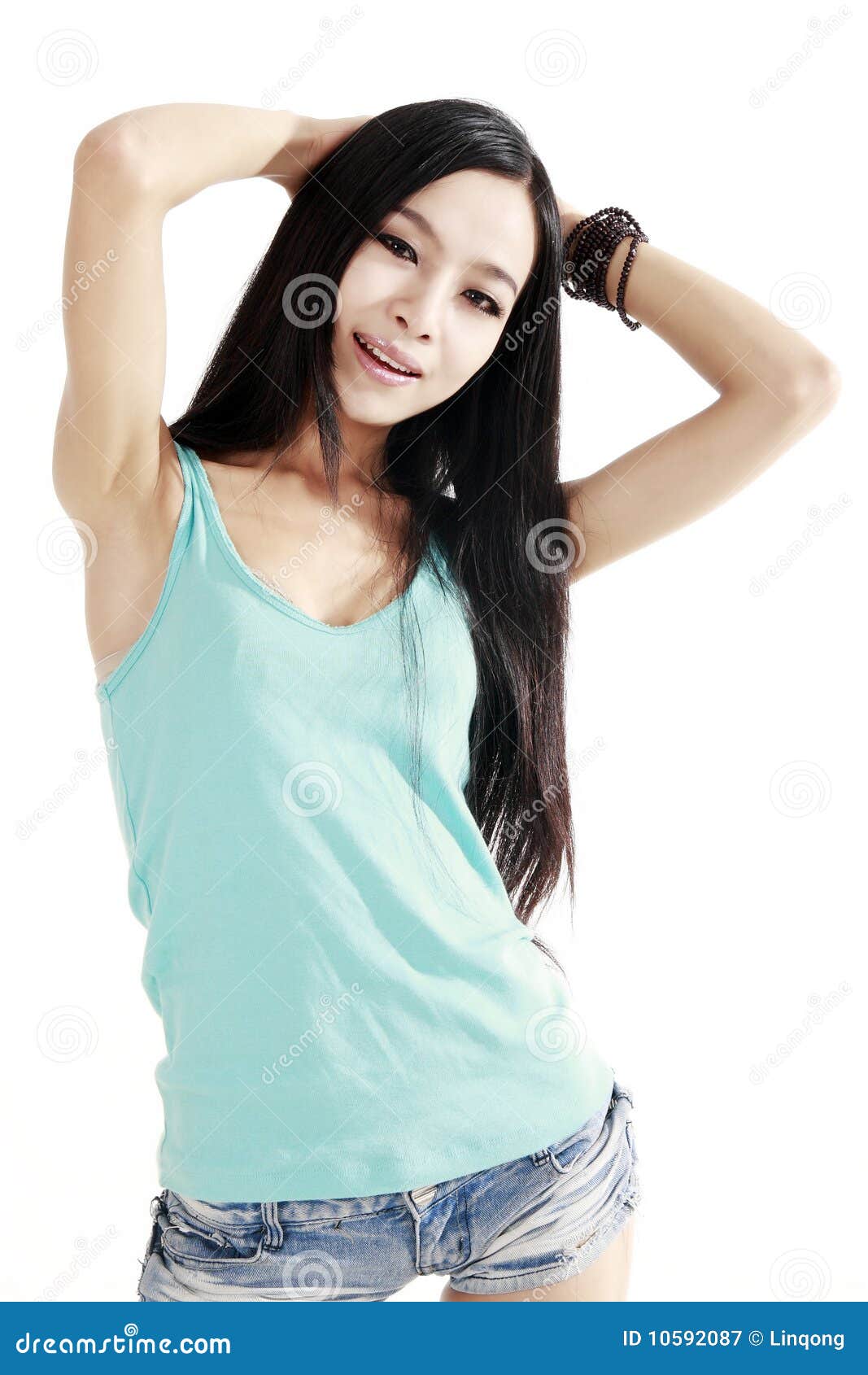 Chinese Modern Girl S Portrait Stock Image - Image of holidays, modern ...