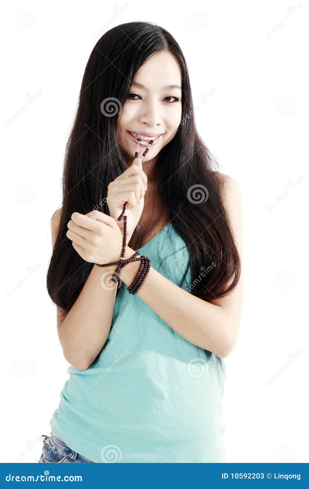 Chinese Modern Girl S Portrait Stock Image - Image of modern, charming ...