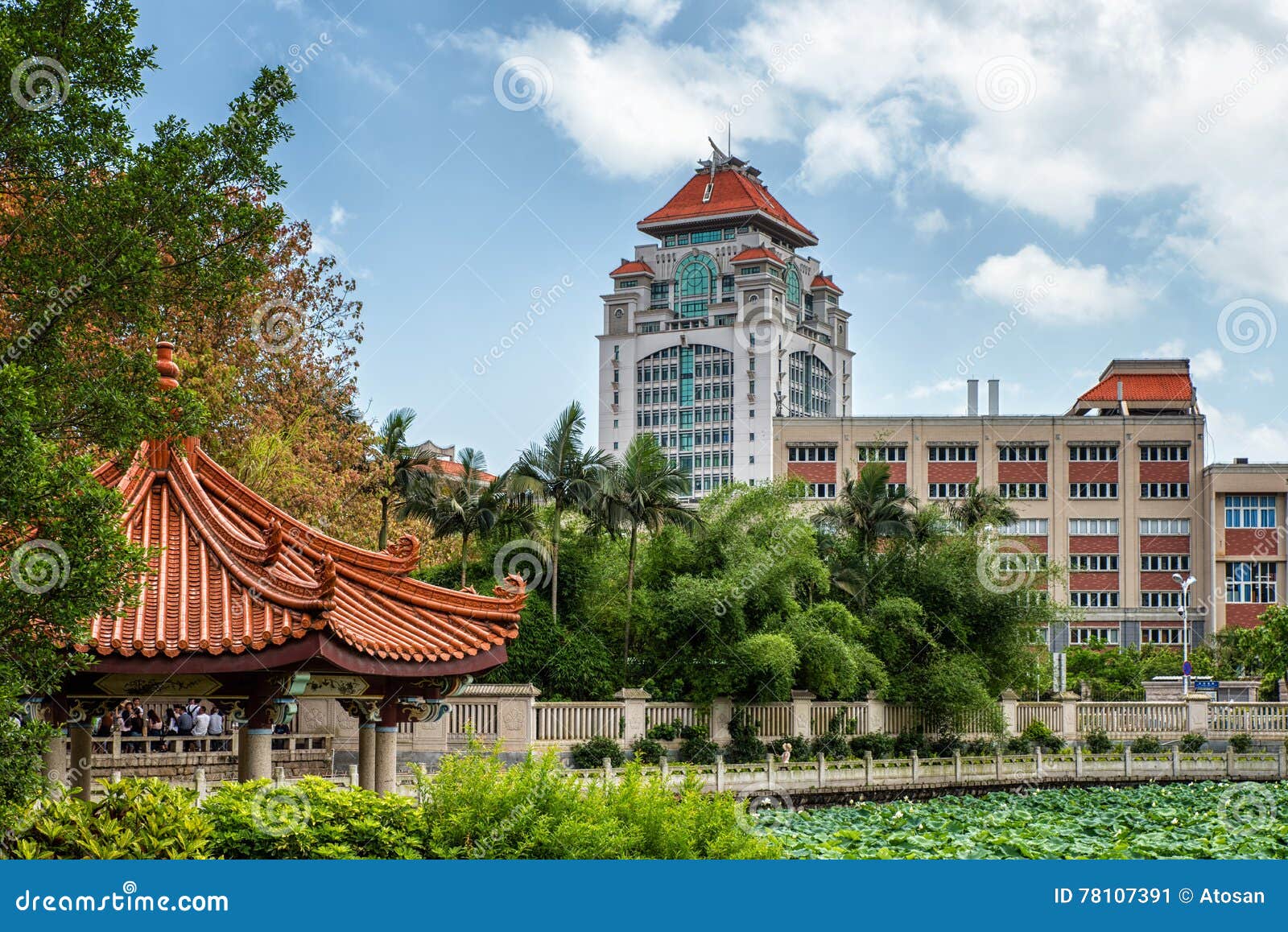 Chinese Modern University Xiamen Editorial Photo - Image of asia ...