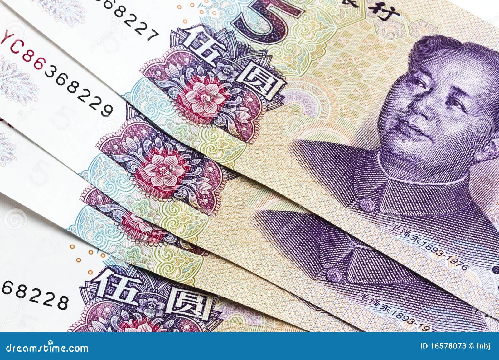Chinese money - Five Yuan stock image. Image of commercial - 16578073