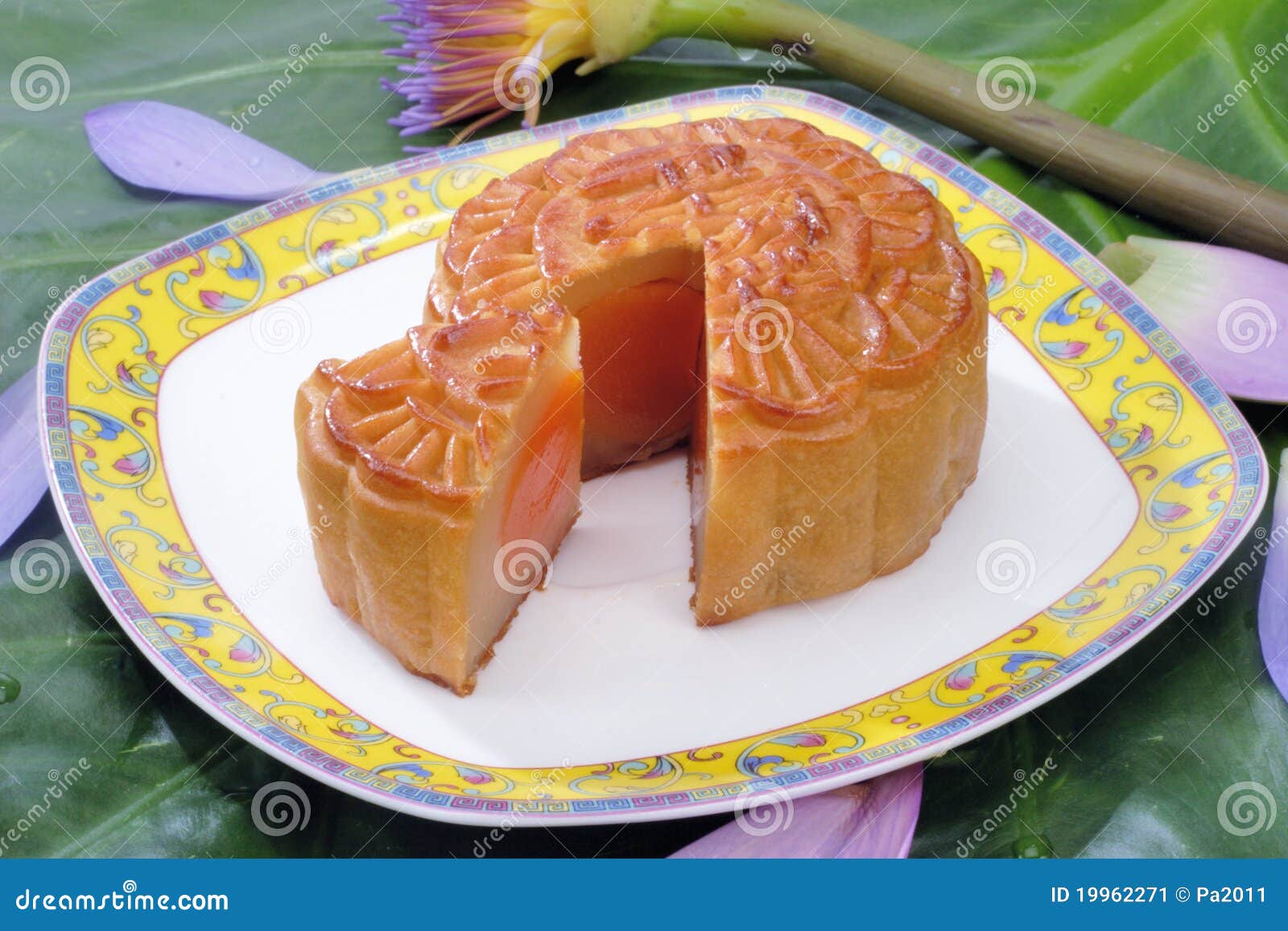 Chinese moon cake stock image. Image of custom, mooncake - 19962271